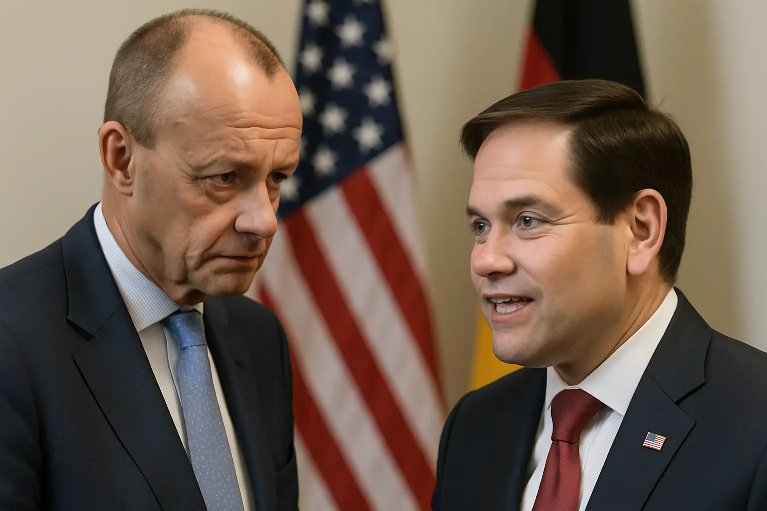 Rubio lobt Merz für Ebola-Patienten-Behandlung in Deutschland