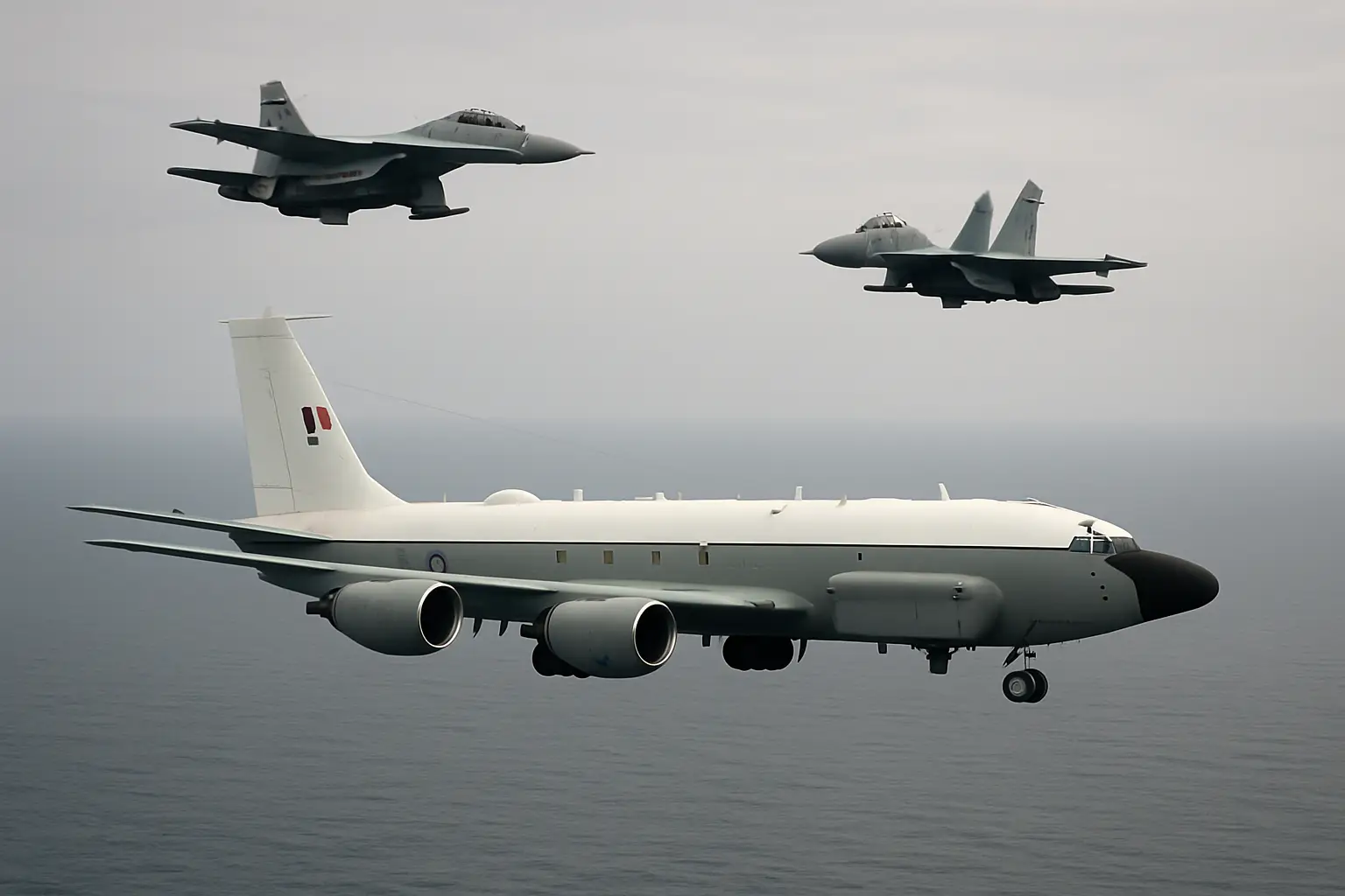 Russische Kampfjets bedrängen britisches Aufklärungsflugzeug über ...